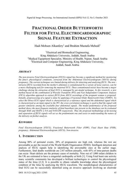 Generalized Recursive Algorithm For Fetal Electrocardiogram Isolation
