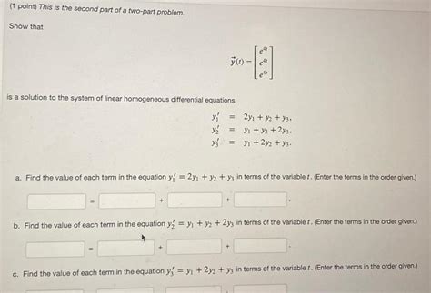 Answered 1 Point This Is The Second Part Of A Two Part Probl