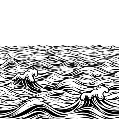 Simple Water Waves Icon High Quality Stock Vector Illustration Of Black Monochrome 326251213