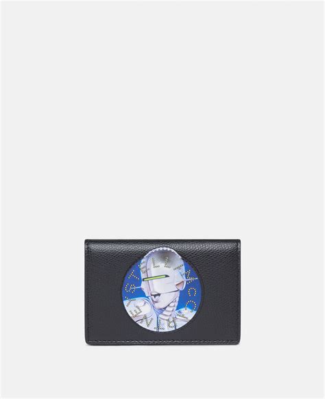Sexy Robot Graphic Grained Texture Wallet Stella Mccartney Us