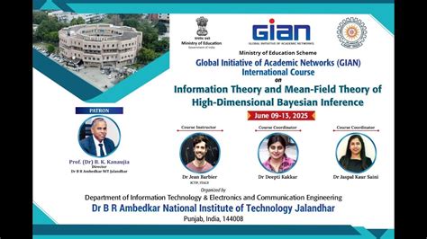 Day 4 Gian Course Information Theory And Mean Field Theory Of High Dimensional Bayesian