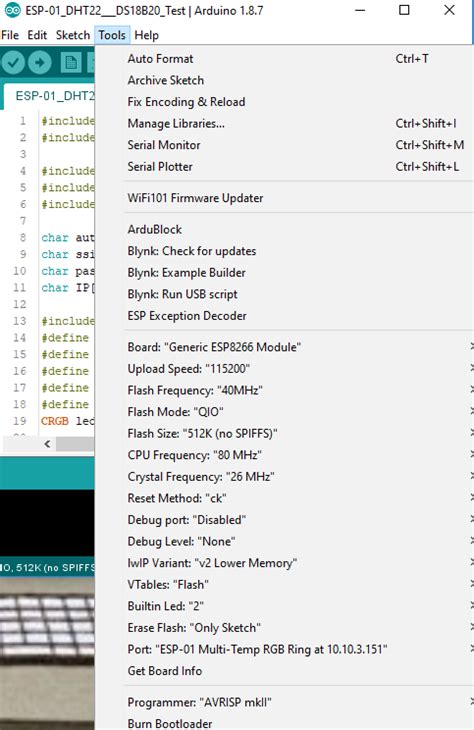 Esp 01 Does Not Connect Using ESP Core Version 2 4 Or Higher And Blynk 0 5 4 Solved Blynk
