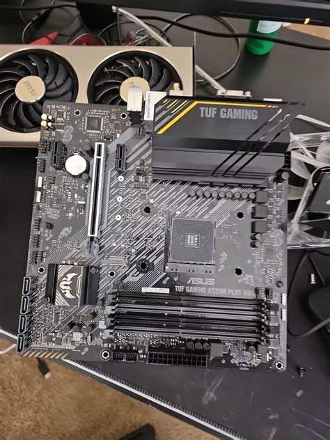Used ASUS TUF Gaming A520M PLUS WiFi AMD AM4 3rd Gen Ryzen MicroATX Motherboard UBB Threads
