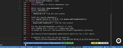 Can Not Common Install React Pdf On React V18 · Issue 2133 · Diegomura