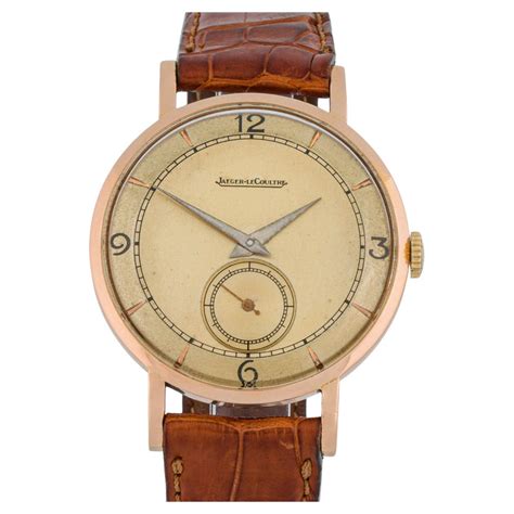 Jaeger Lecoultre Vintage Rose Gold And Small Seconds On The Dial For