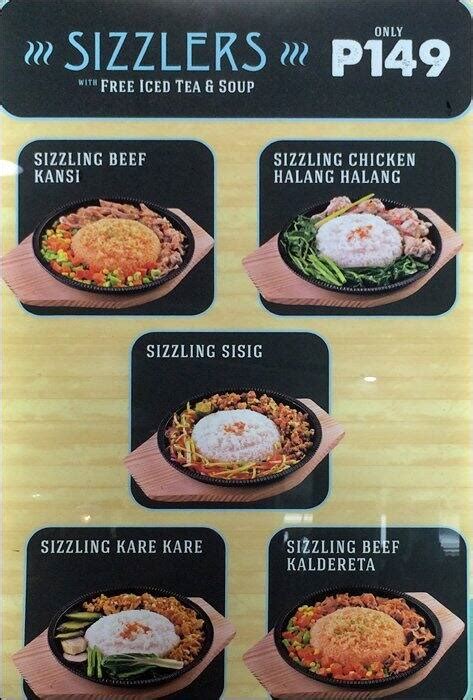 Menu At Manam Express Restaurant Makati