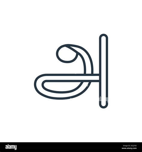 Tamil Language Outline Vector Icon Thin Line Black Tamil Language Icon Flat Vector Simple