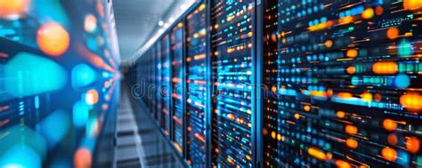 Medium Shot Of An Automation Tools Algorithm Optimizing Server Data Migration Stock Illustration