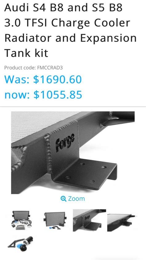 Audi S4 B8 And S5 B8 3 0 Tfsi Cooler Radiator And Expansion Tank Kit Car Accessories