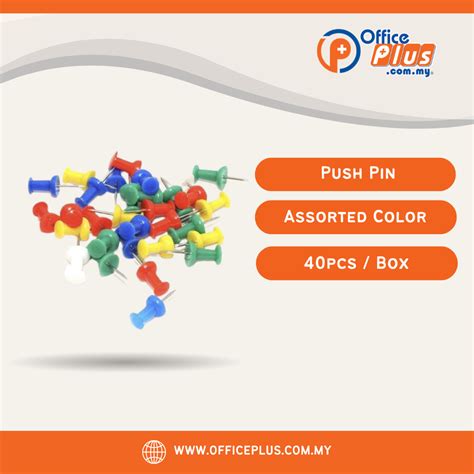 Assorted Color Push Pin Officeplus Malaysia