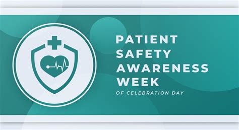 Happy Patient Safety Awareness Week Celebration Vector Design