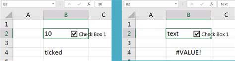 Validating Checkbox Linked Cells A4 Accounting