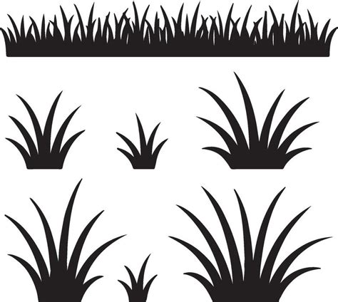 Grass Stencil Vector Art Icons And Graphics For Free Download