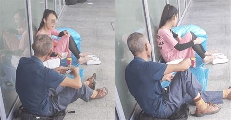 女孩沒錢餓肚子！大爺好心掏錢「買東西給她吃」 「接下來一幕」網全傻眼 趣聞圖說
