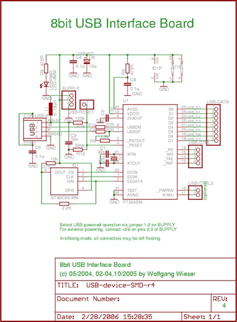 Electronics Usb 8bit Interface Board