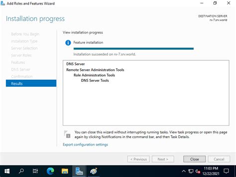 Windows Server 2022 DNS Server Install Server World