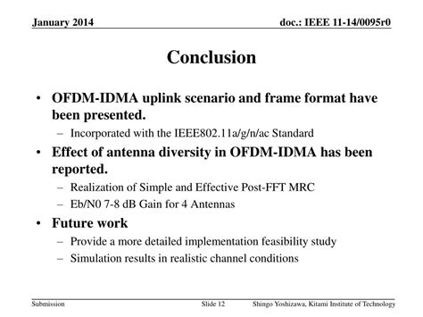 Ppt Ofdm Idma Uplink Communication Powerpoint Presentation Free Download Id2397476