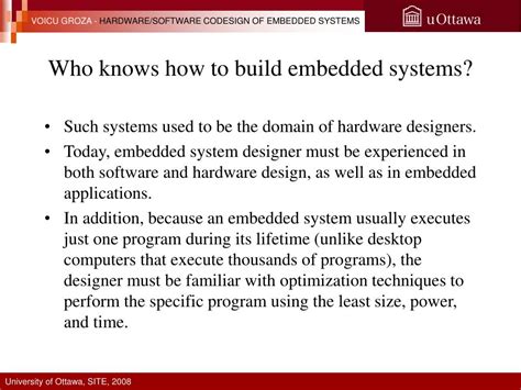 Ppt Hardwaresoftware Codesign Of Embedded Systems Powerpoint Presentation Id5847539