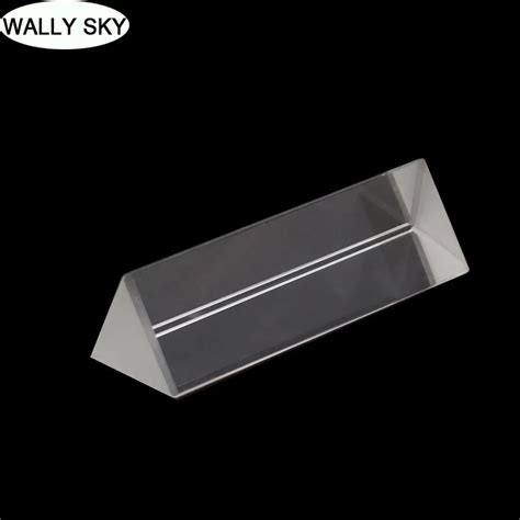 광학 유리 삼각형 프리즘 Bk7k9 25x25x80mm 물리학 교육 굴절 무지개 빛 스펙트럼 어린이 학생 선물 Aliexpress