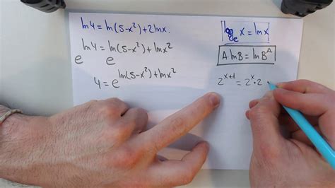 Ecuación Logarítmica Ln 4 Ln 5 X 2 2lnx Youtube