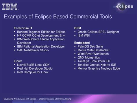 Ppt Developing Web Services With Eclipse Arthur Ryman Rymancaibm