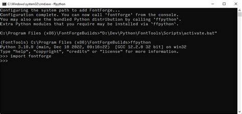Cannot Import Fontforge Using Ffpython Dll Load Failed While Importing Fontforge The