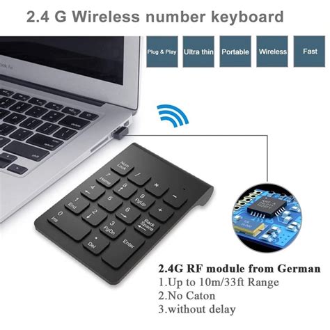 18 keys 2 4ghz mini usb numeric keypad