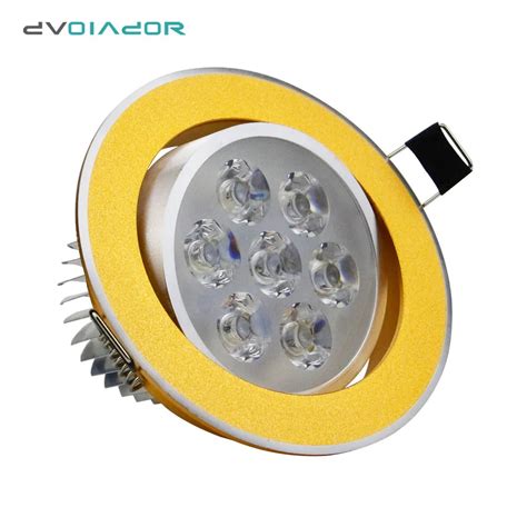 Led 매립형 다운라이트 3w 4w 5w 7w 12w 조도 조절 가능한 천장 램프 Ac110v 220v 침실 거실 주방 조명용 발광 색상천장에 설치된 스포트라이트