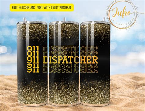 911 Dispatcher Tumbler Wrap 3d Skinny Tumbler Designs Sublimation