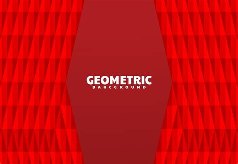 Premium Vector Geometric Style Pattern Transition Red Color