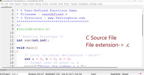 C Program Files And Formats Testingdocs