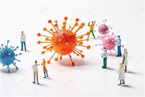 질병 입자 주위에 서 있는 미니어처 건강 면역 세밀화 배경 일러스트 및 사진 무료 다운로드 Pngtree