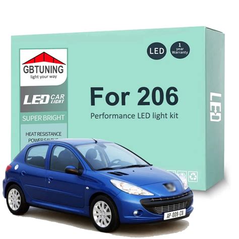 11pcs Led 206 1998 2008 Led Canbus 100