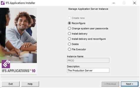 Reconfiguration Using Ifs Installer