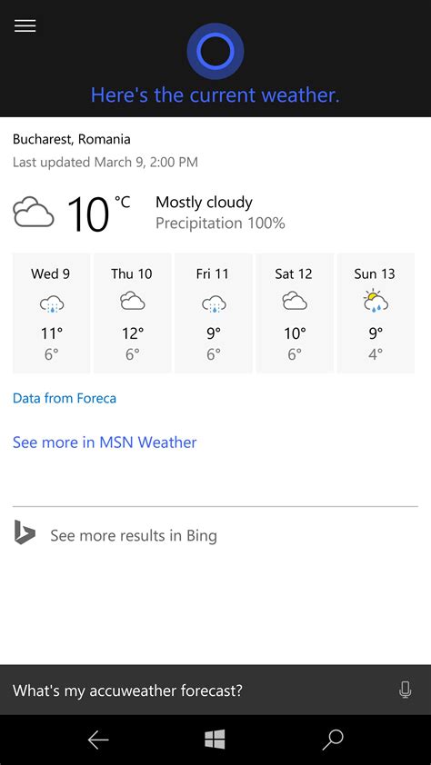 Accuweather For Windows 10 Mobile Receives Major Update Softpedia