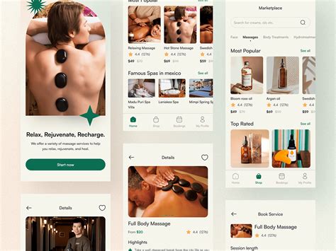 Beauty Spa Massage Mobile App On Behance