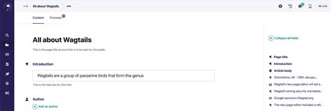Add Button To Collapse All Sections Of The Page At Once · Issue 9152 · Wagtailwagtail · Github