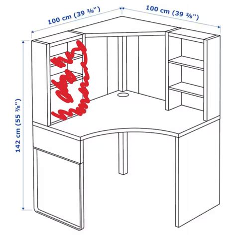 Micke Corner Desk Rikeahacks
