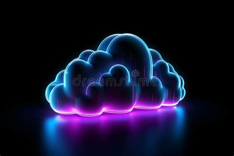 Neon Cloud The Epitome Of Elegance In Cloud Computing High Detail