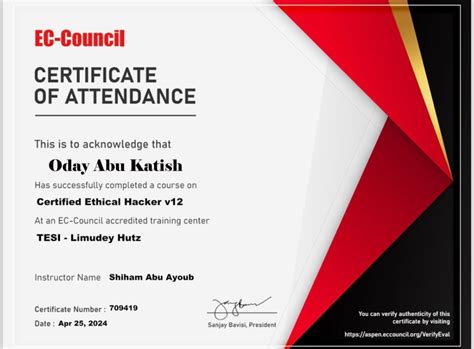oday abu katish on linkedin cybersecurity eccouncil