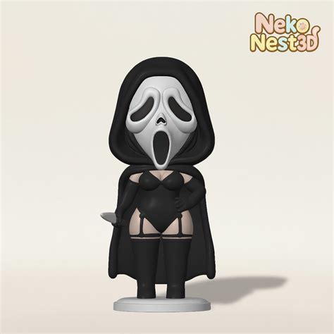 🫦 Estatuilla Sexy Ghostface・archivo Stl Para Impresión 3d・cults