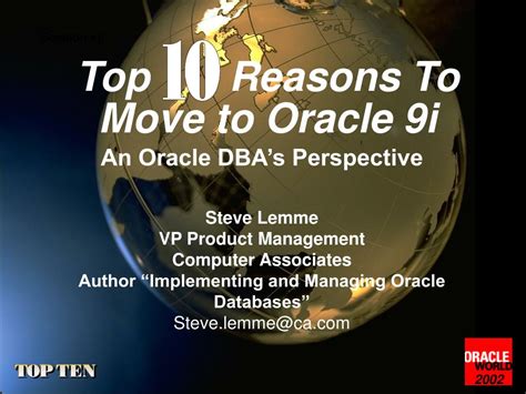 PPT Top Reasons To Move To Oracle 9i PowerPoint Presentation Free Download ID 6240056