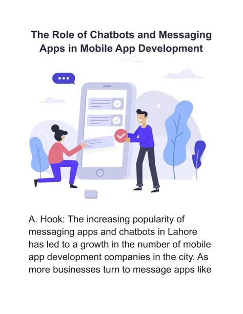 Ppt The Role Of Chatbots And Messaging Apps In Mobile App Development Powerpoint Presentation