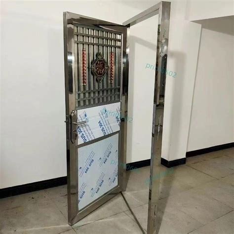 「可開發票」不銹鋼門304入戶防盜家用進戶門農村大門單門出租房陽臺室外鐵門 蝦皮購物