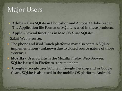 Sql Lite Presentation Pptx
