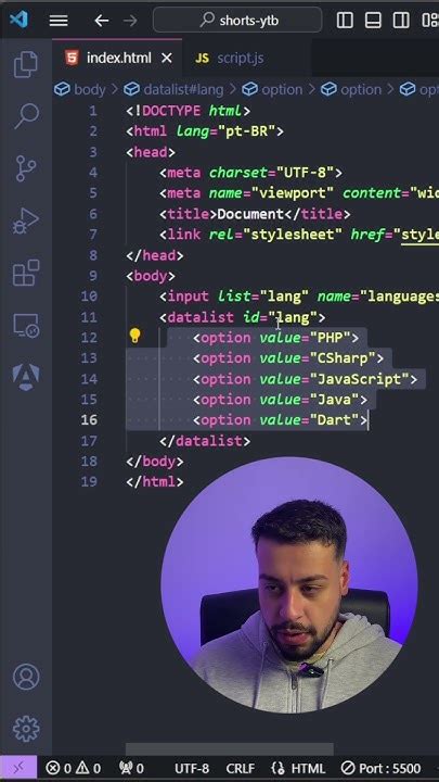 Tag Datalist No Html 💻 Html Frontend Desenvolvedor Programador