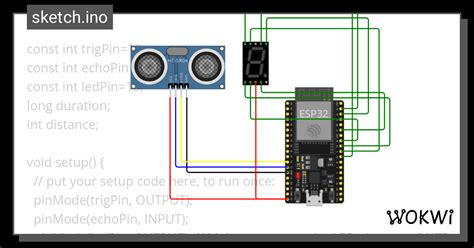 Nodemcu Ultrasonic Pwm Wokwi Esp32 Stm32 Arduino Simulator