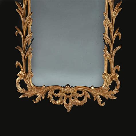 Early English Giltwood Rococo Mirror Circa 1760 Bada