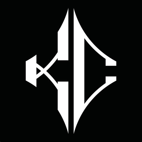 Kc Logo Monogram With Diamond Shape Design Template 16155257 Vector Art At Vecteezy