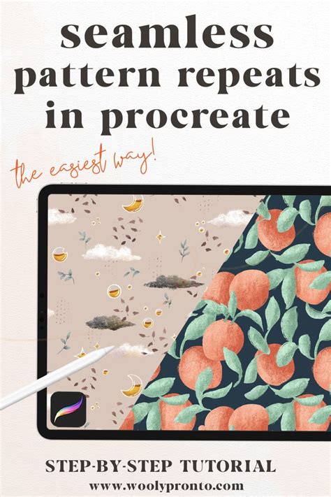 How To Create Seamless Pattern Repeats In Procreate Wooly Pronto